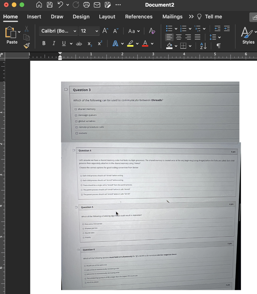 Solved s 2 Document2 Home Insert Draw Design Layout | Chegg.com