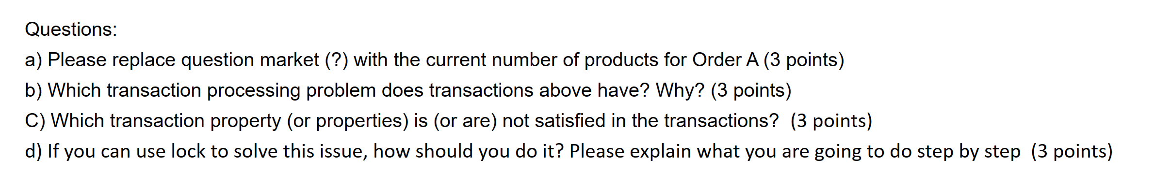Solved Please use transaction information in the table to | Chegg.com
