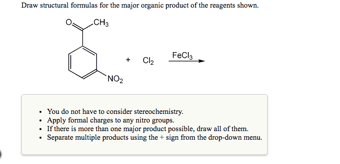 Solved Draw structural formulas for the major organic | Chegg.com