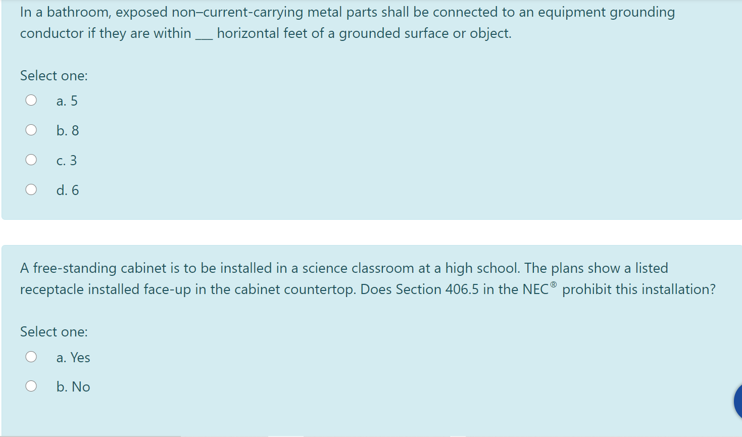Solved In a bathroom, exposed non-current-carrying metal | Chegg.com