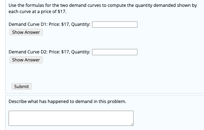 Let's call the original demand curve (from Question | Chegg.com