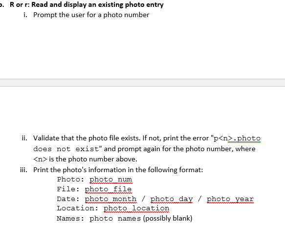 Solved Use bash to create a simple photo inventory system. | Chegg.com
