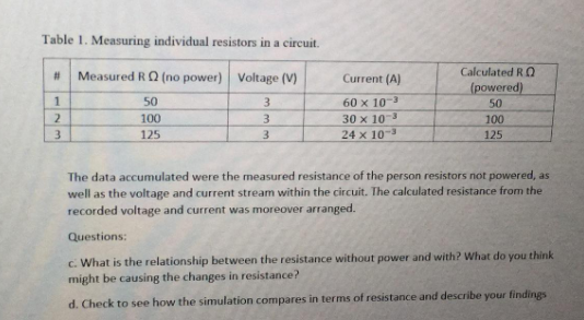 Solved What is the relationship between the resistance | Chegg.com