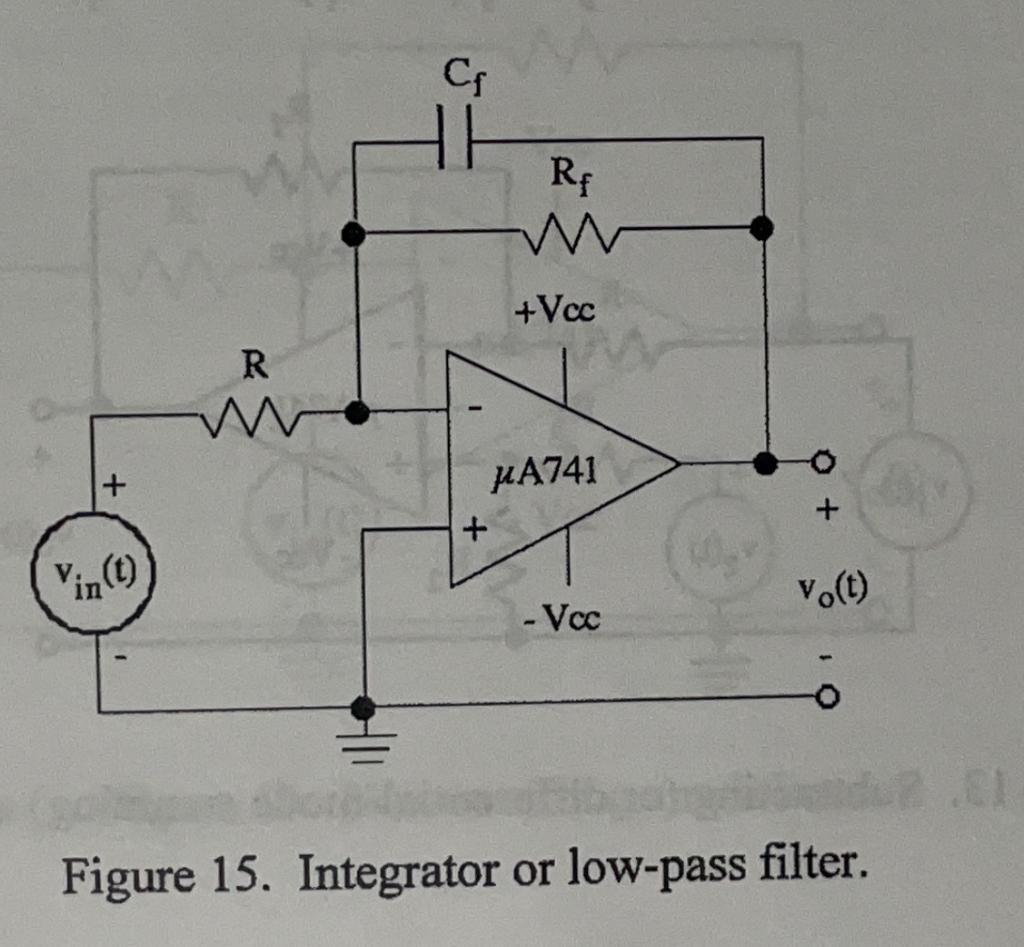 Solved 6. For the integrator of Figure 15, find the | Chegg.com