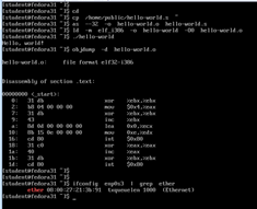 An assembly language program There is a sample | Chegg.com