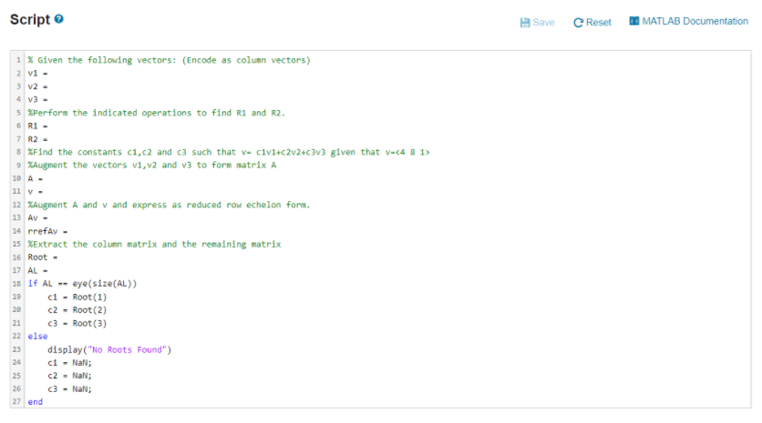 Solved Use Matlab and provide the code for each of the | Chegg.com