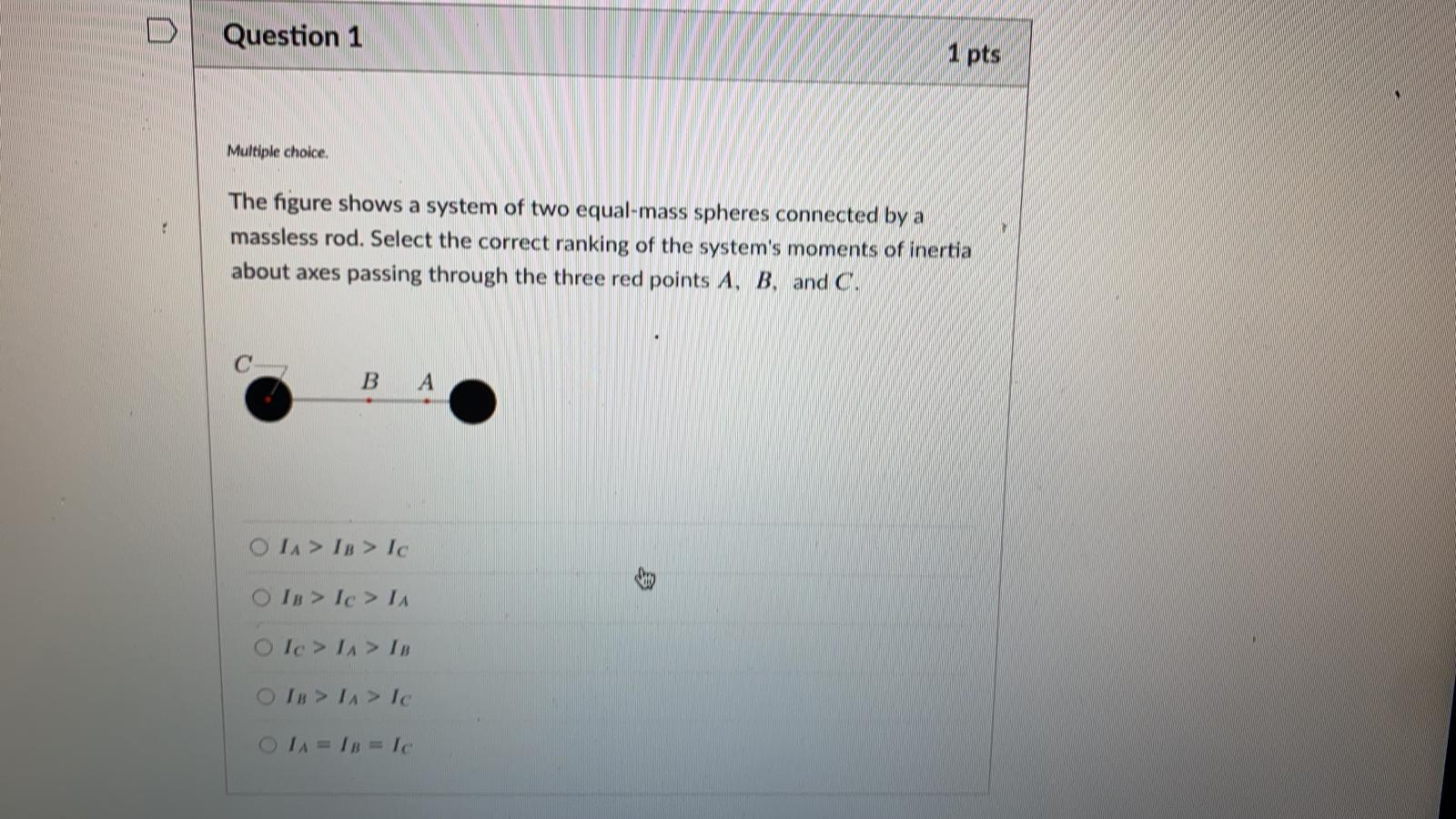 Solved The figure shows a system of two equal-mass spheres | Chegg.com