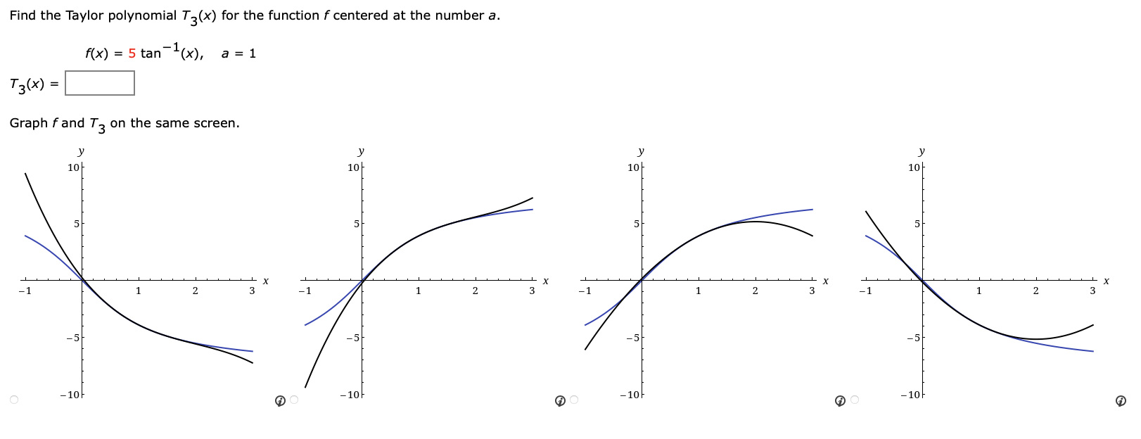 Solved Find the Taylor polynomial T3(x) ﻿for the function f | Chegg.com