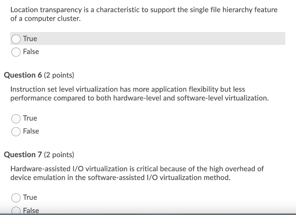 Solved Location transparency is a characteristic to support | Chegg.com