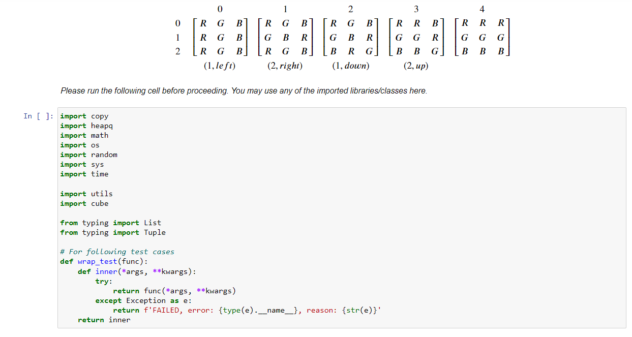 Solved "The Rubik's Cube is a 3-D combination puzzle | Chegg.com