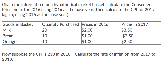 Solved Given the information for a hypothetical market | Chegg.com
