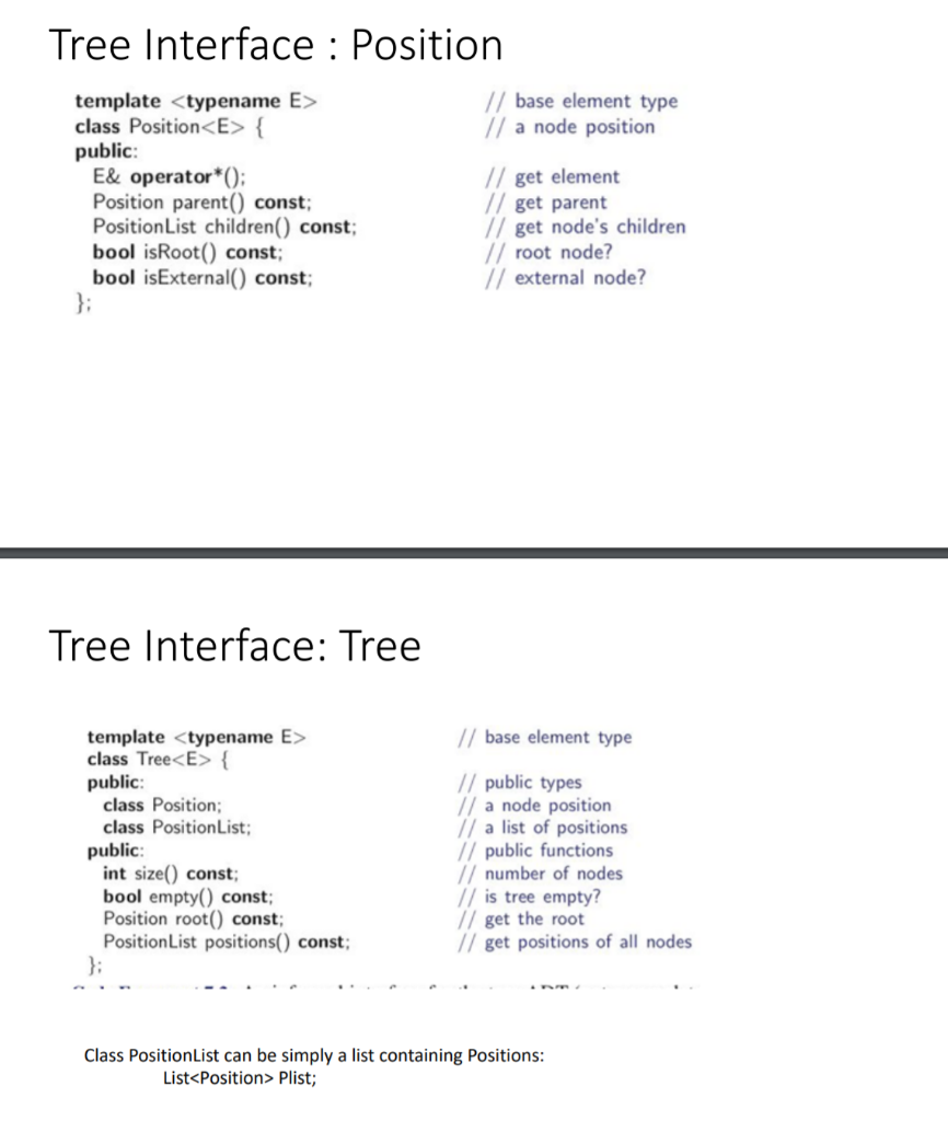 Example application for post order traversal Example | Chegg.com
