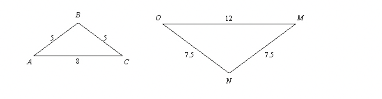 Solved State whether the triangles are similar. If so, write | Chegg.com