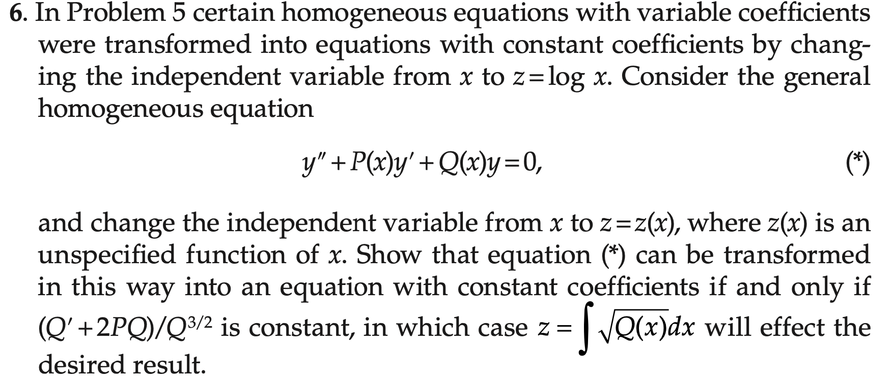 Solved In Problem 5 certain homogeneous equations with | Chegg.com