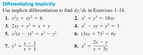 Solved Use implicit differentiation to find dy/dx in | Chegg.com