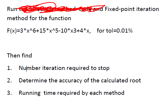 Run the Fixed-point iteration method for the | Chegg.com