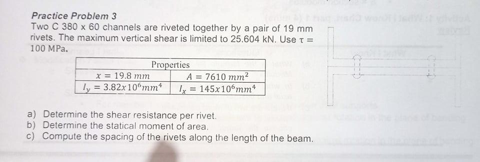 Solved SUBJECT' Principle of Steel Design *Please answer the | Chegg.com