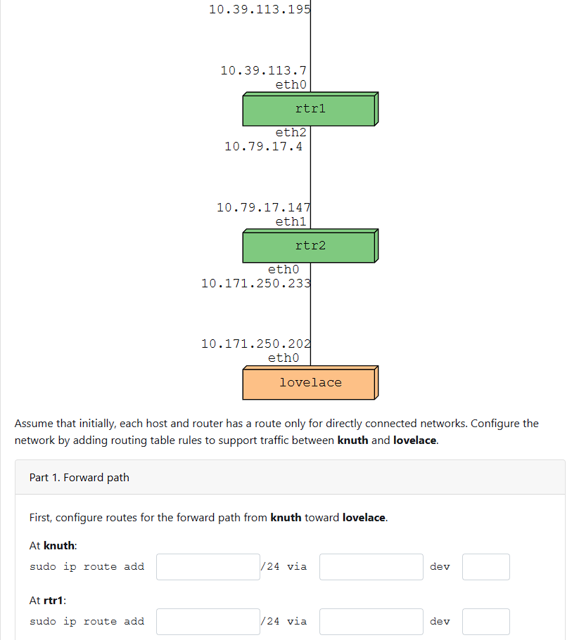 Solved Assume that initially, each host and router has a | Chegg.com