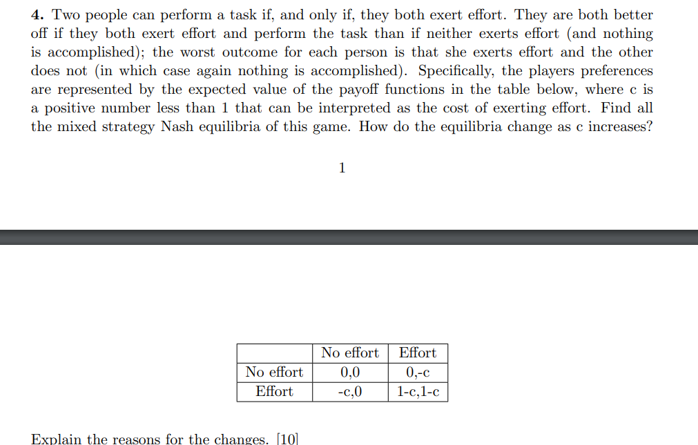 Solved 4. Two people can perform a task if, and only if, | Chegg.com