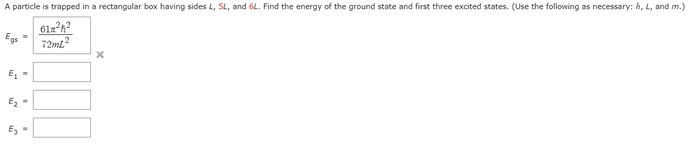 Solved A particle is trapped in a rectangular box having | Chegg.com