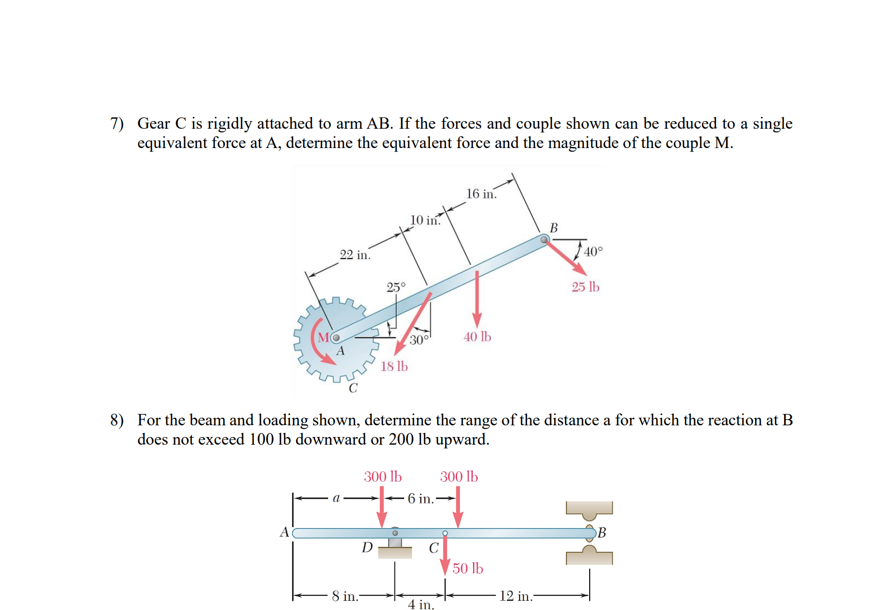 Solved 7) Gear C is rigidly attached to arm AB. If the | Chegg.com