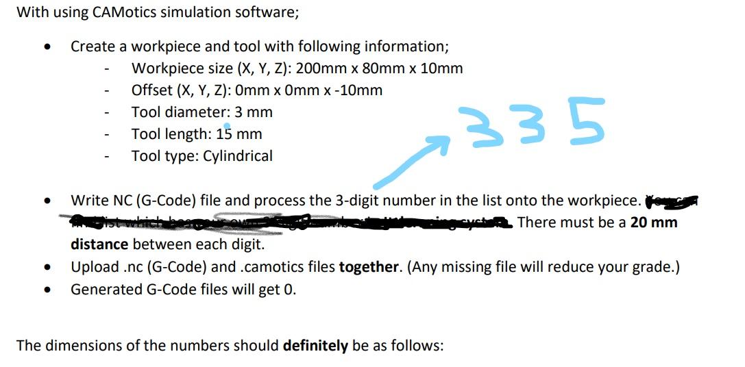 Solved With using CAMotics simulation software; Create a | Chegg.com