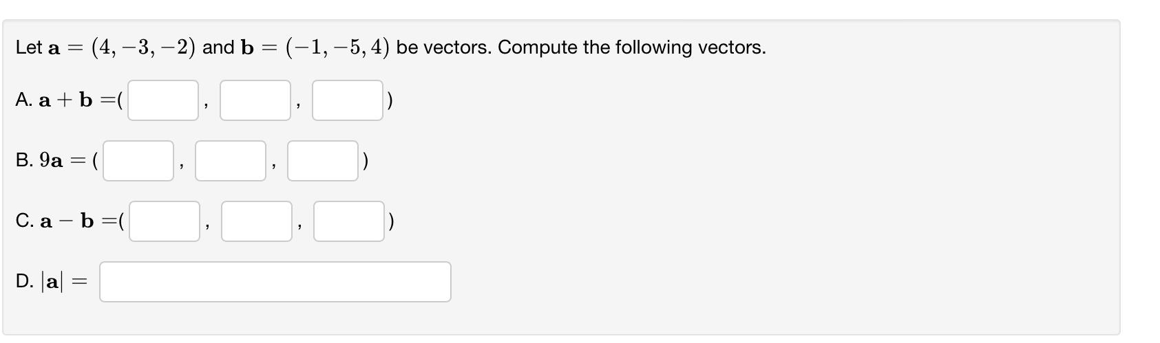 Solved What is the unit vector for the vector (-4.42,5.97, | Chegg.com