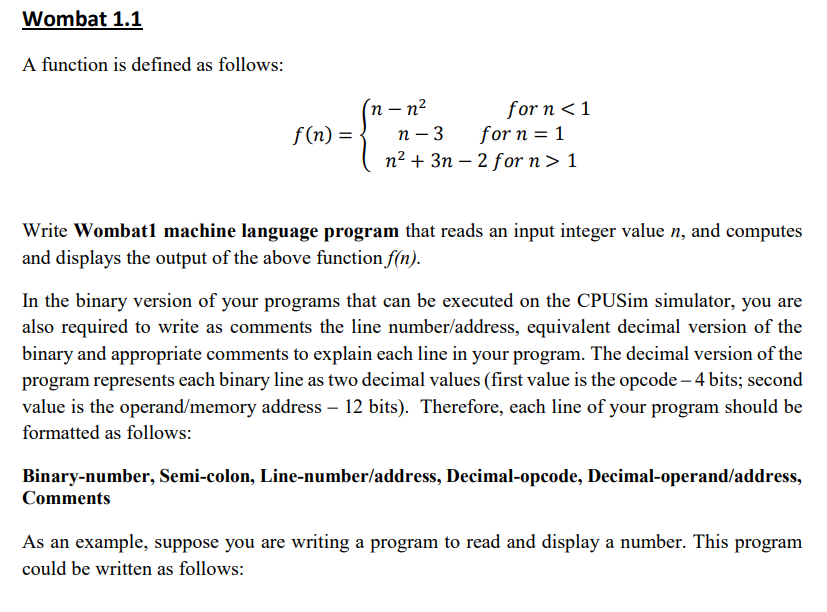 Solved A function is defined as follows: f(n)=⎩⎨⎧n−n2n−3 for | Chegg.com