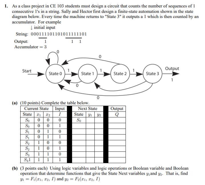 1. As a class project in CE 103 students must design | Chegg.com