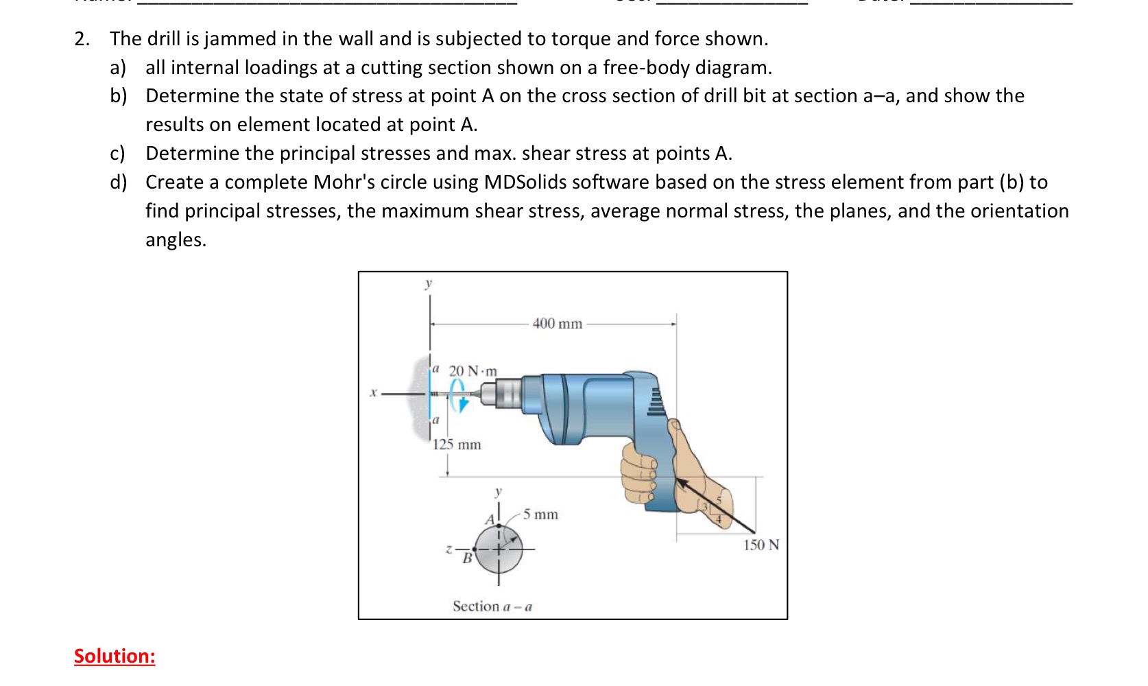 Solve all parts with work please! | Chegg.com