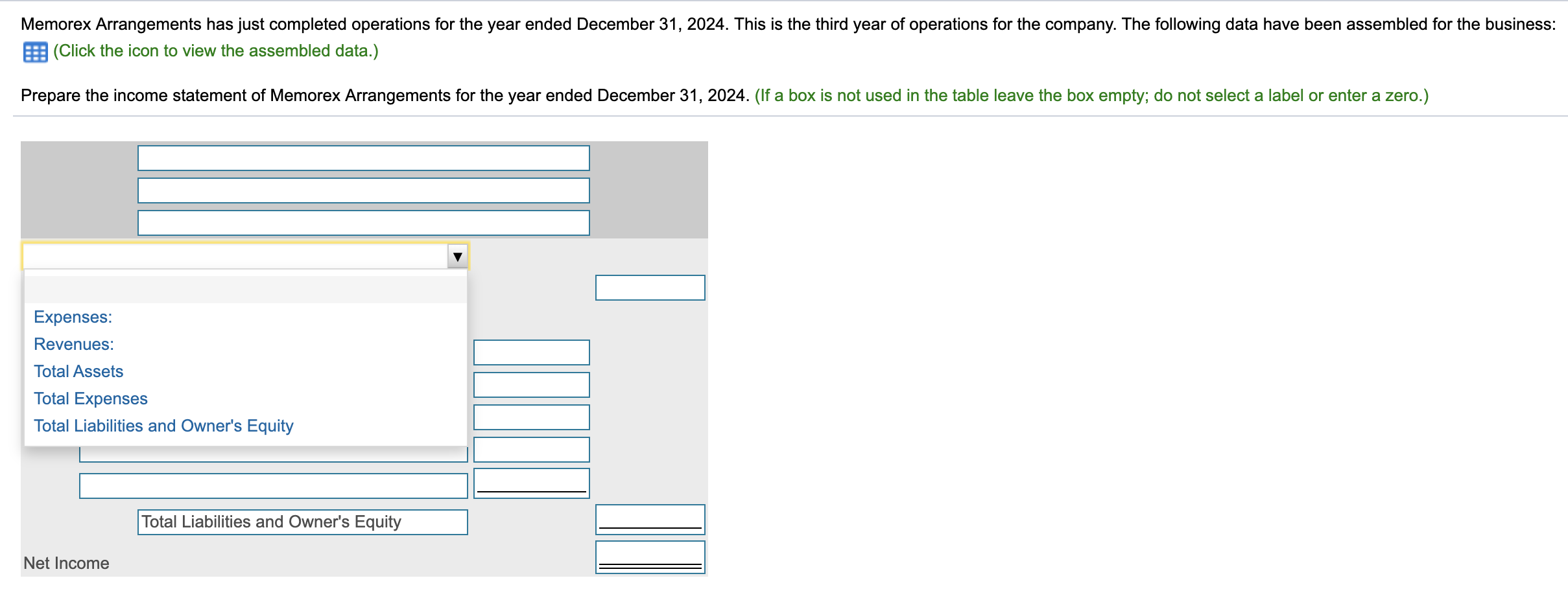 i Data Table Insurance Expense $ 2,500 38,000 Service | Chegg.com