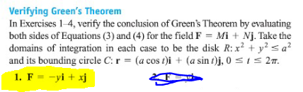 Solved Verifying Green's Theorem In Exercises 1-4, verify | Chegg.com