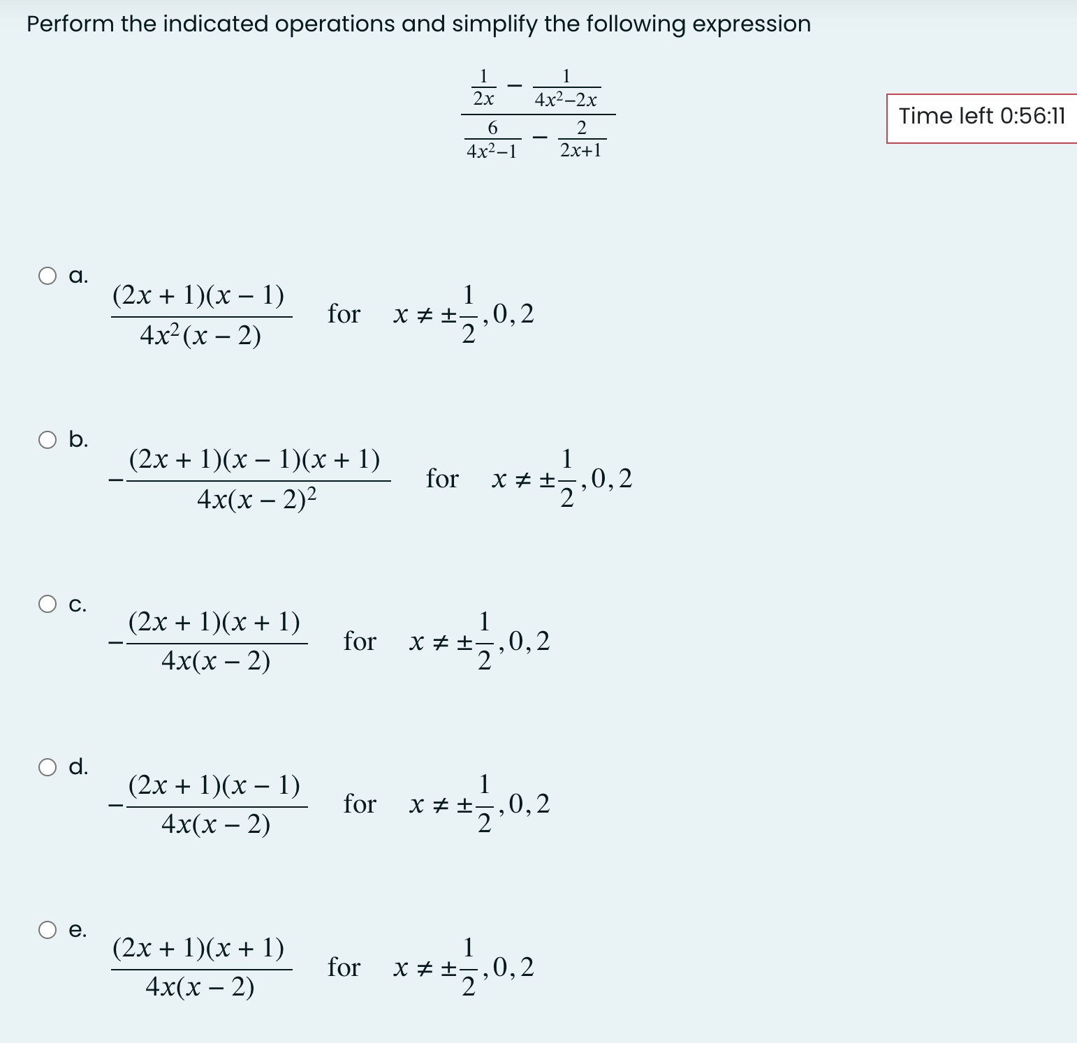 Solved Perform the indicated operations and simplify the | Chegg.com