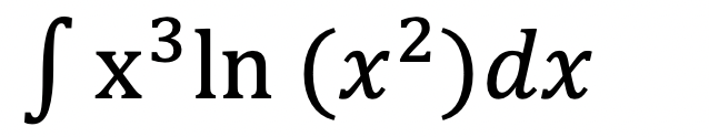 Solved ∫﻿﻿x3ln(x2)dx | Chegg.com