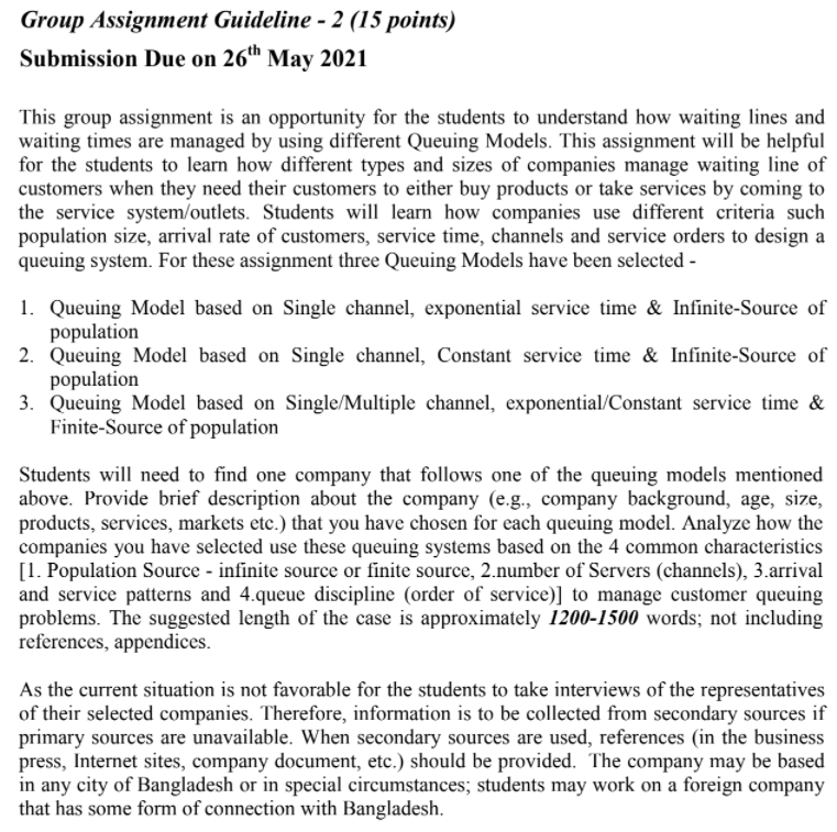 Solved Group Assignment Guideline - 2 (15 points) Submission | Chegg.com