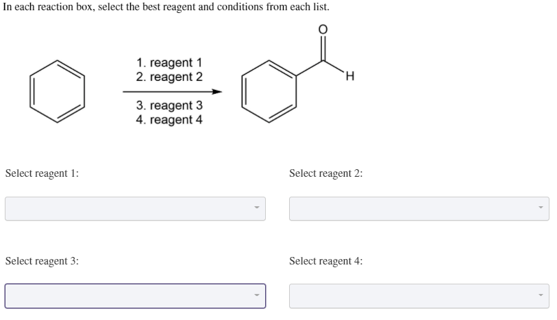 Solved In each reaction box, select the best reagent and | Chegg.com Solved In each reaction box, select the best reagent and | Chegg.com