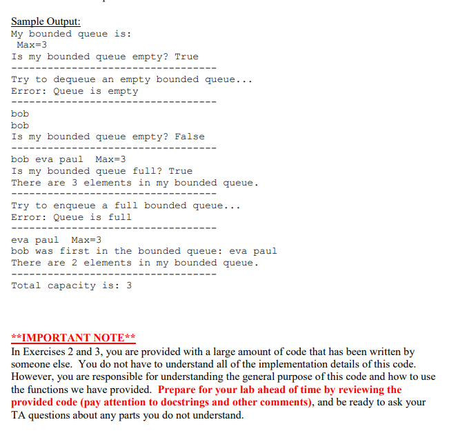 Exercise 1: Complete the Bounded and Circular Queue | Chegg.com