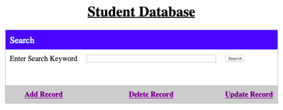 Solved Need Help Create Database Using Html Css Javascript Sql Php Mysql Database Enter Edit