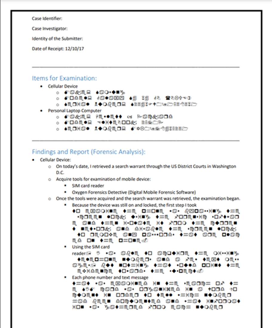 Solved Case Scenario: You were hired as a forensic expert to | Chegg.com