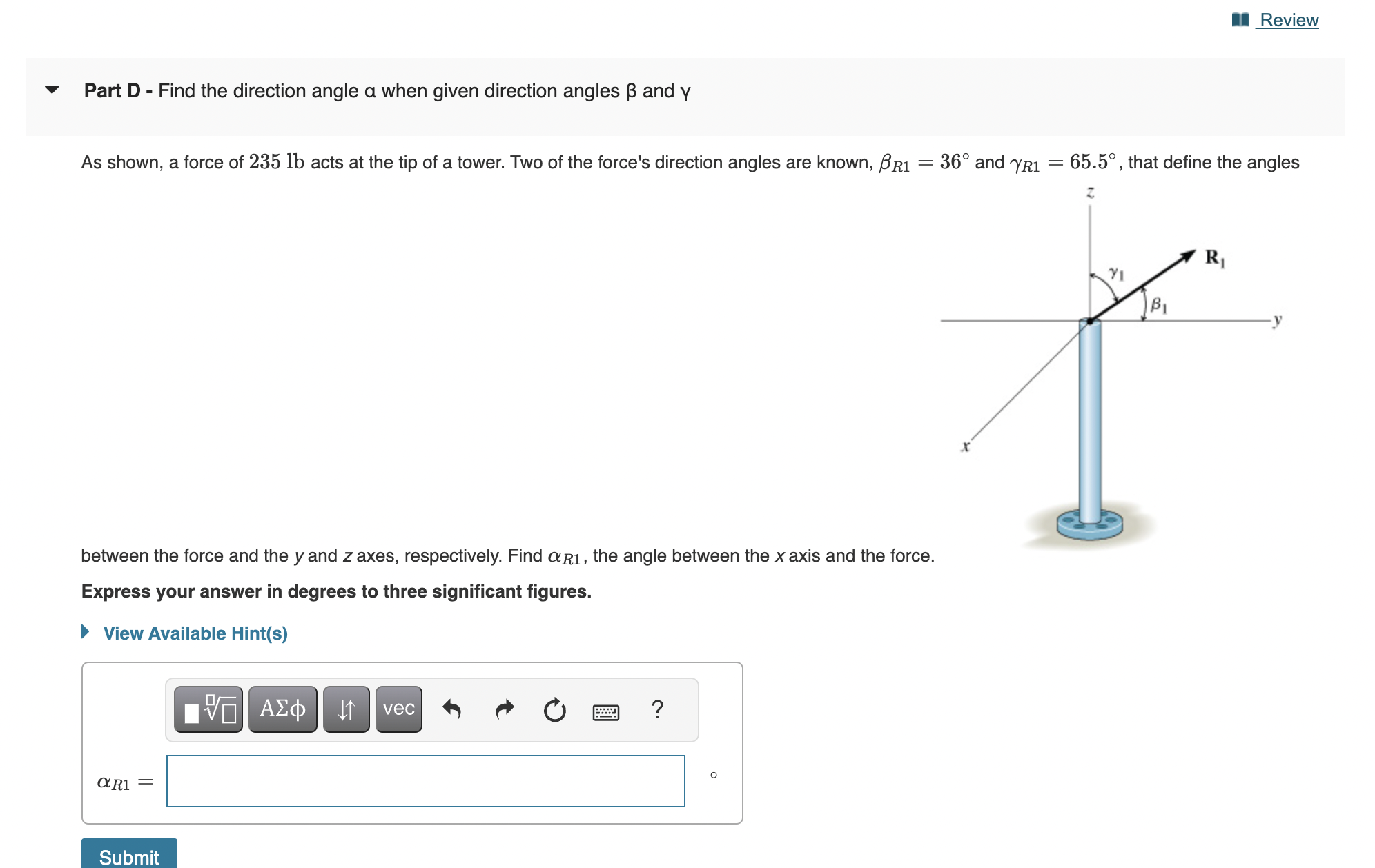 Part B - Resultant of adding F1 and F2 and F3 Find | Chegg.com