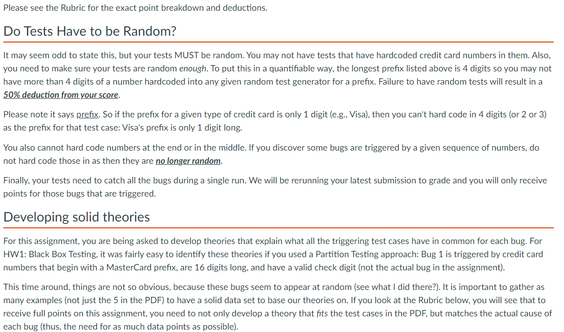 Solved If you recall, random testing is a form of black box | Chegg.com