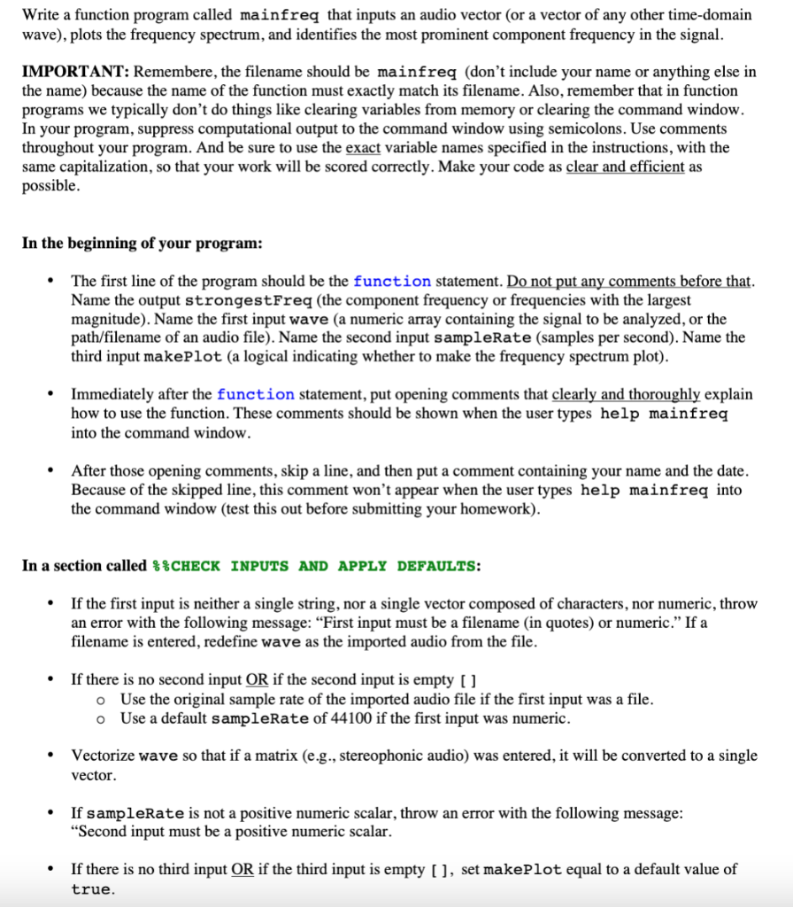 Solved MATLAB Programming ONLY PLEASE Please help with | Chegg.com