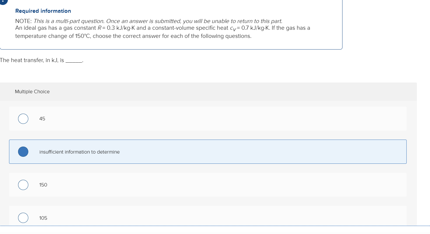 Solved Required information NOTE: This is a multi-part | Chegg.com