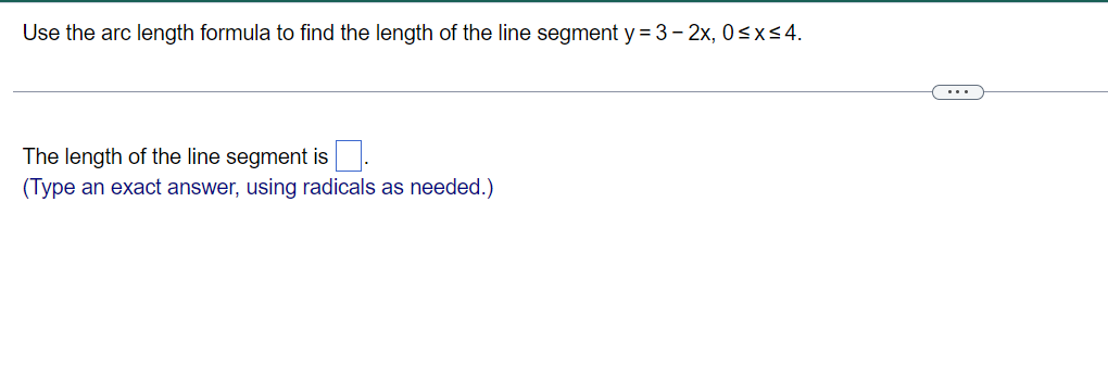 Solved Use the arc length formula to find the length of the | Chegg.com