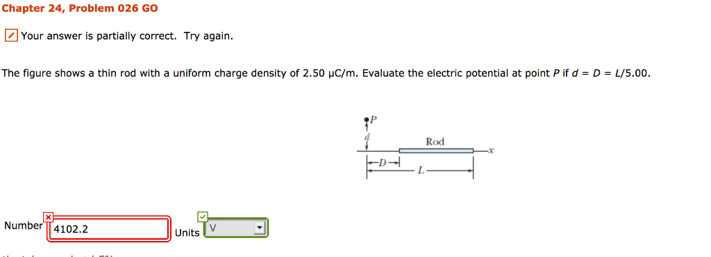 Solved Chapter 24, Problem 026 GO /Your answer is partially | Chegg.com