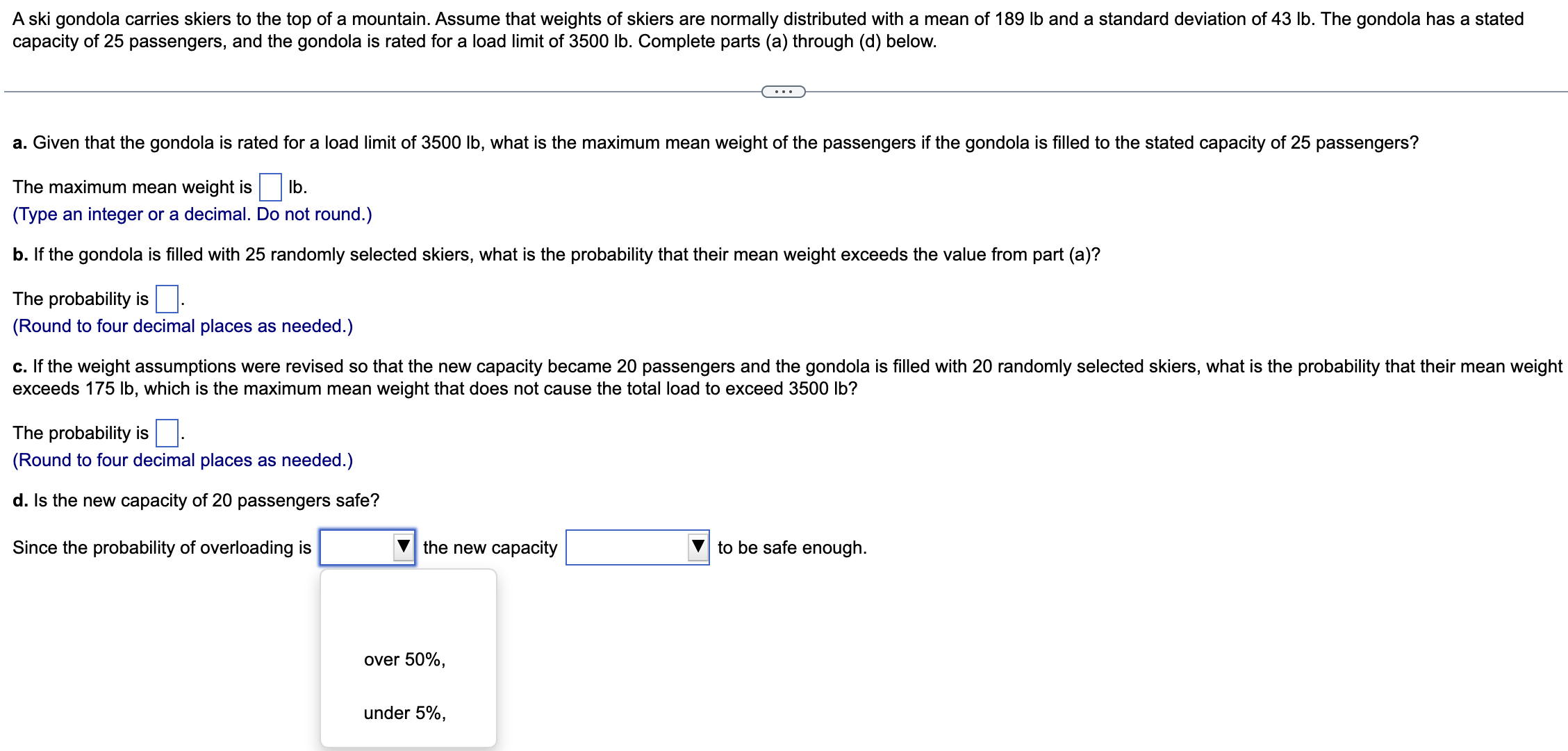 Solved The maximum mean weight is Ib. (Type an integer or a | Chegg.com