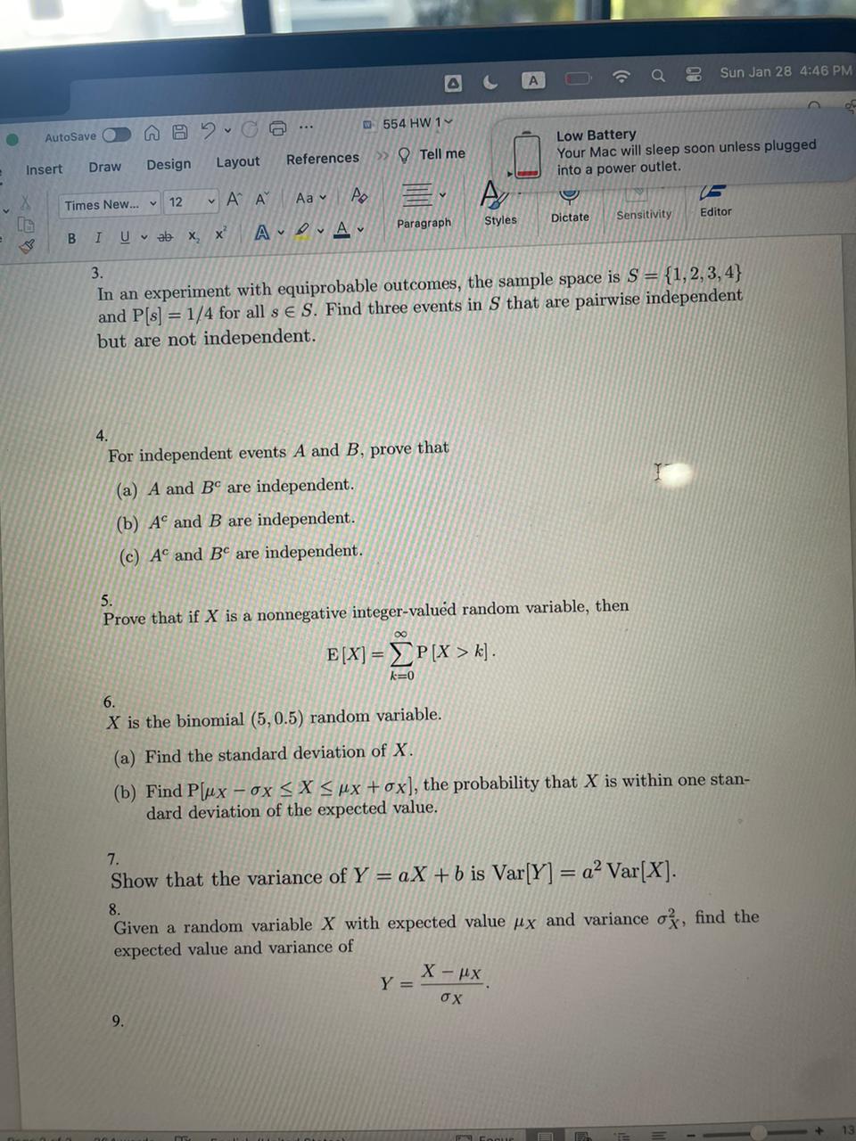 Solved In an experiment with equiprobable outcomes, the | Chegg.com