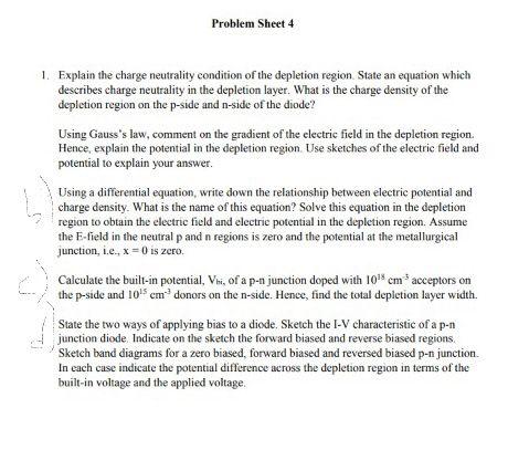 Solved Explain the charge neutrality condition of the | Chegg.com