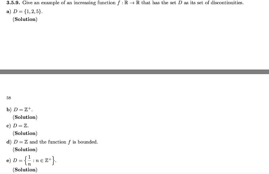 Solved Give an example of an increasing function f : R → R | Chegg.com
