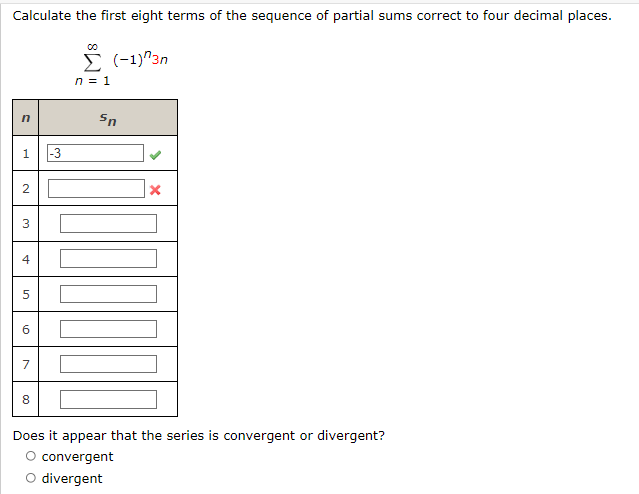Solved Calculate the first eight terms of the sequence of | Chegg.com